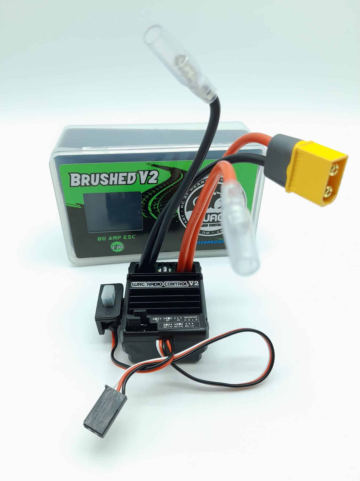 Esc 80A Waterproof / Drag Brake (ESC-V2) – WAG Radio Control
